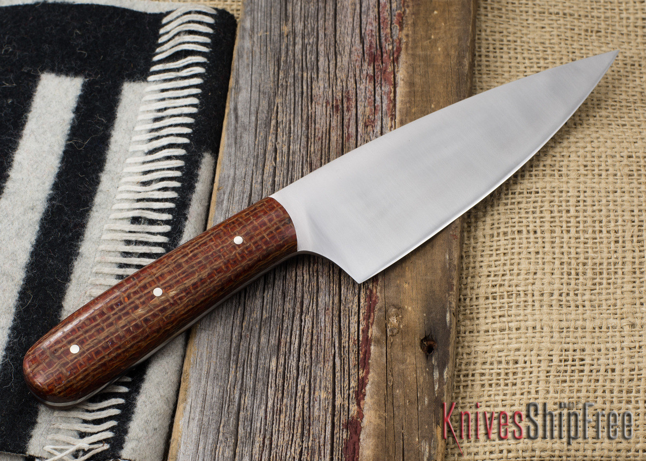 Cross Knives: Petty Chef's Knife - Terracotta Micarta