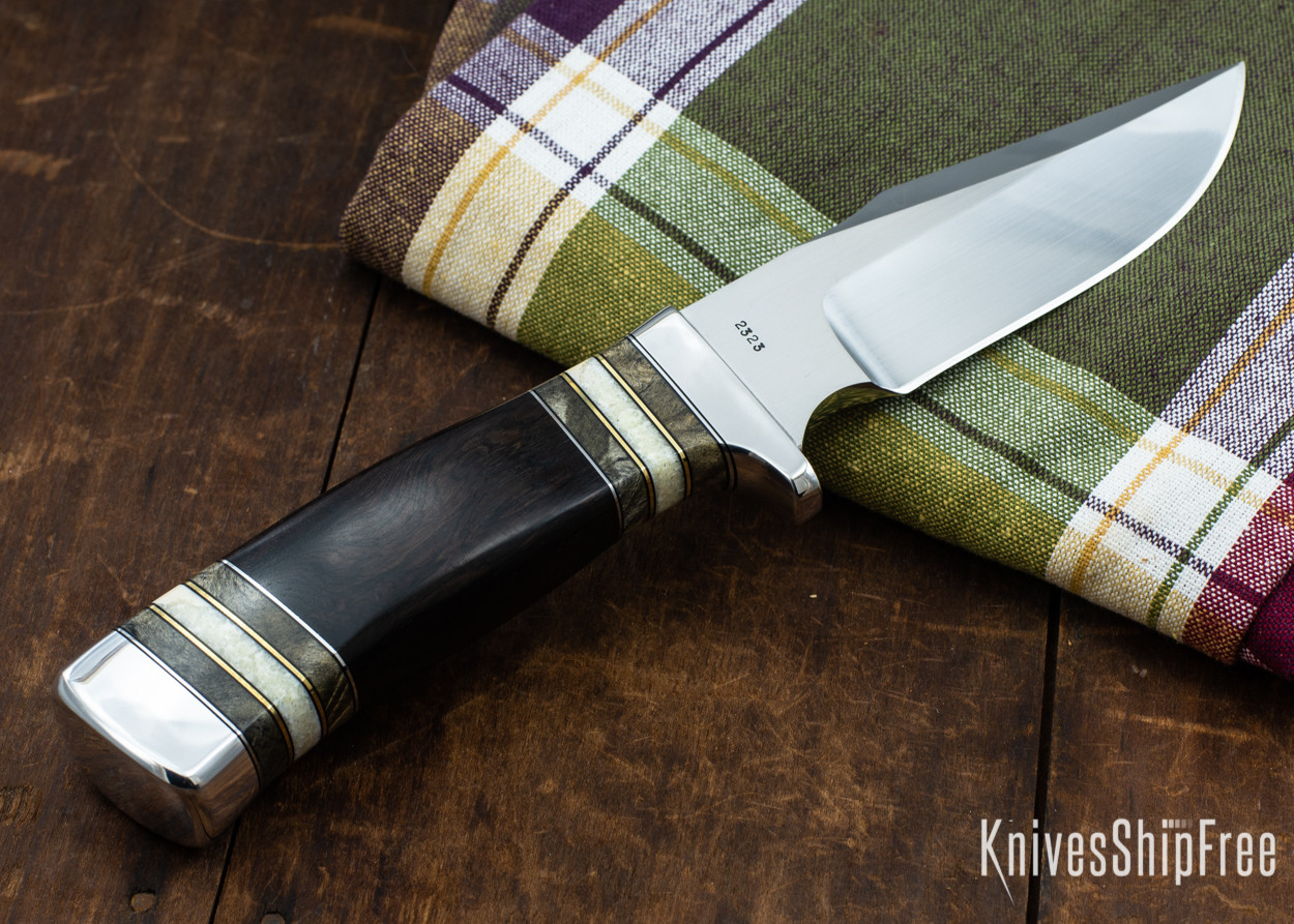 Alan Warren Custom Knives: #2323 Combat Hunter - African Blackwood ...