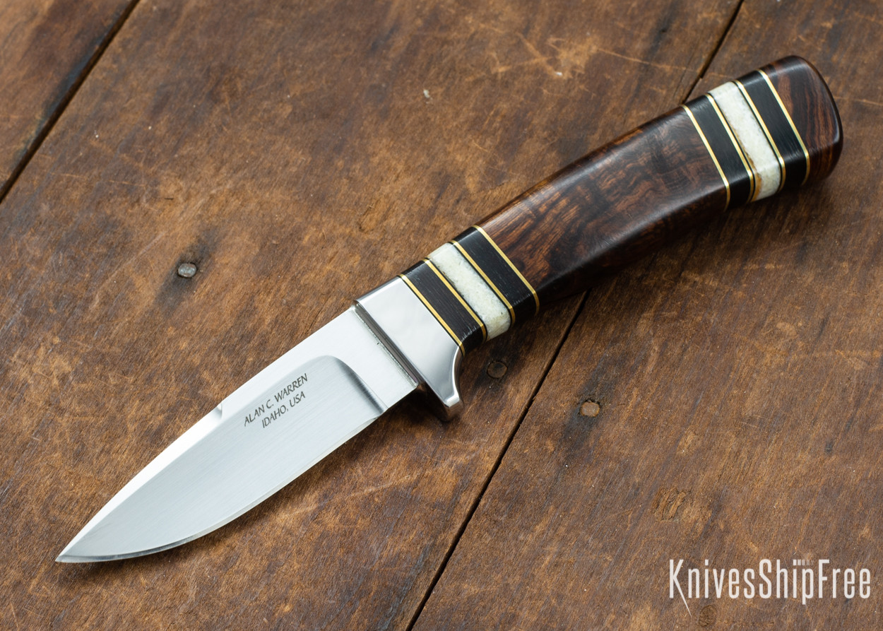 Alan Warren Custom Knives: #2341 Hunter - Ironwood - Blackwood - G-10 ...