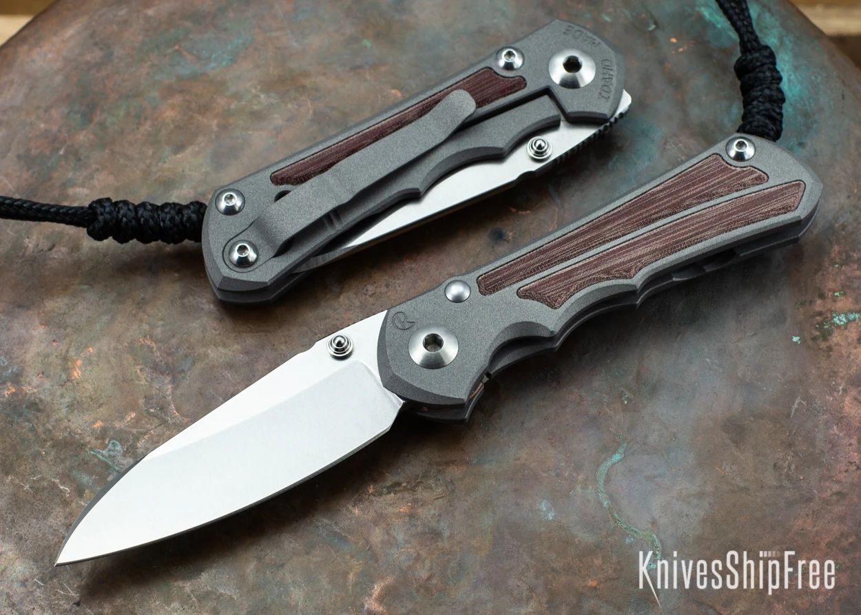 Chris Reeve Knives: Small Inkosi - Red Linen Micarta Inlay