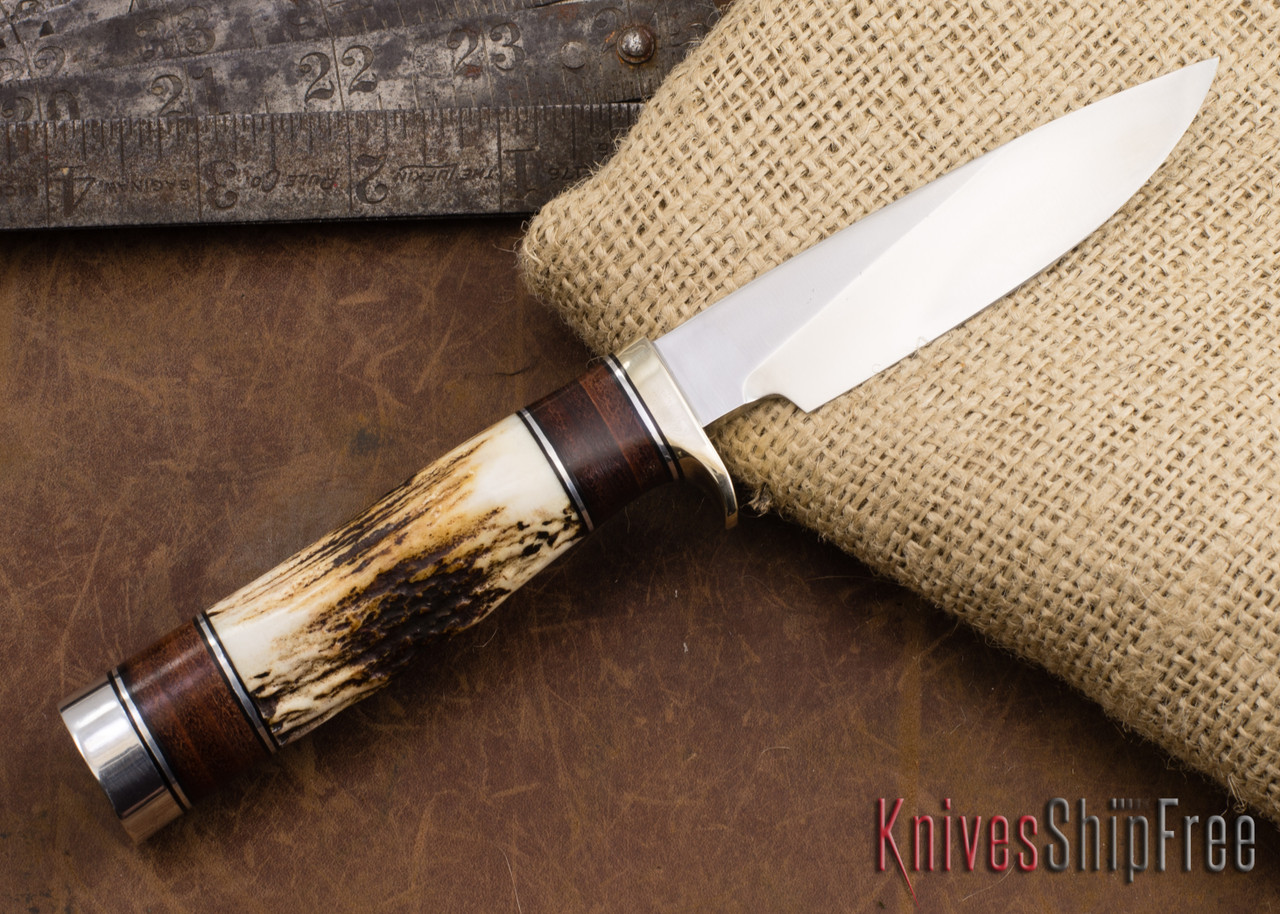 Randall Made Knives: Model 26-4 Pathfinder - Stag & Leather - 073049