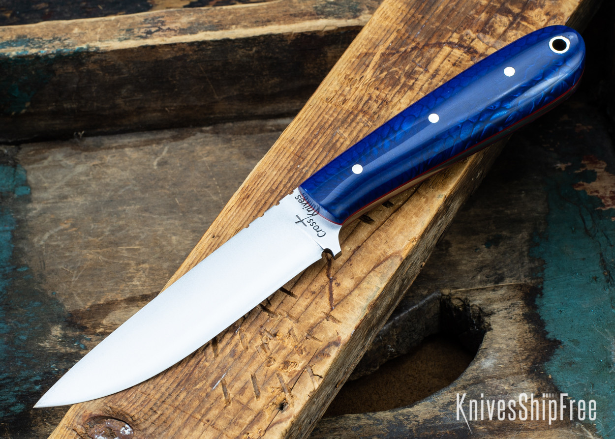 Cross Knives: Trapper - Blue Juma - Red Liners - 091703