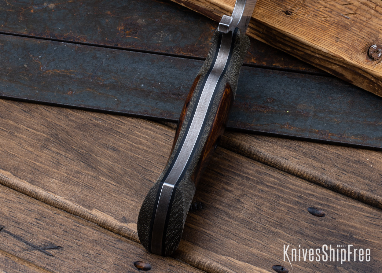 Dark Timber Knives: Cave Bear - Nitro-V - OD Green Micarta/Desert ...