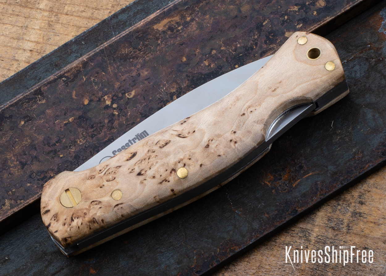 Casstrom: Lars Falt Scandi Lockback Folder - Curly Birch 131