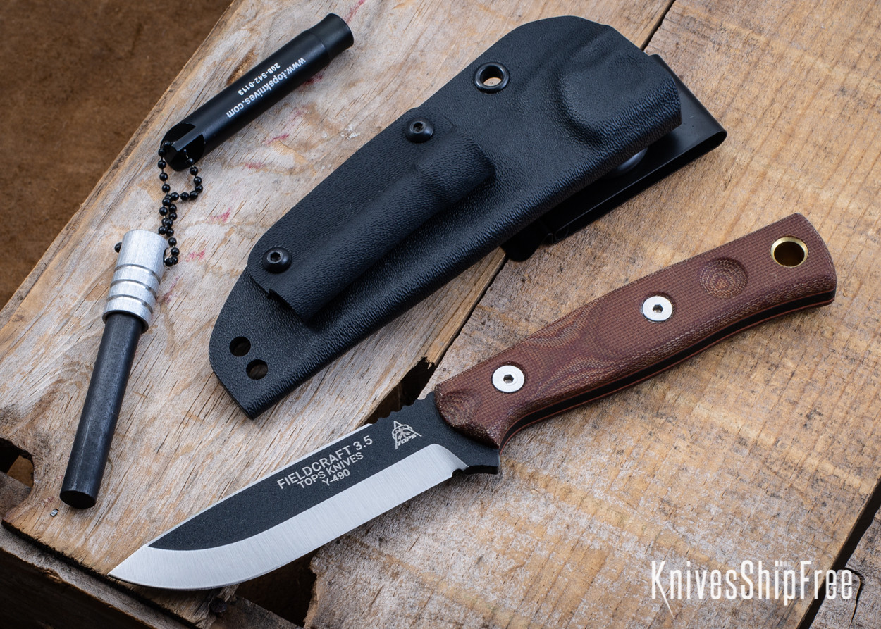 TOPS Knives: Fieldcraft 3.5 by Brothers of Bushcraft - Tan Canvas ...