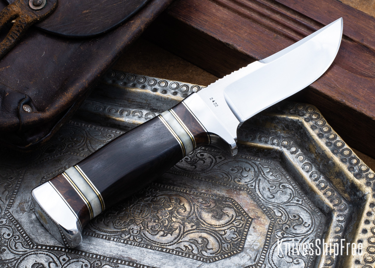 Alan Warren Custom Knives: #2422 Trailing Point Hunter - African ...