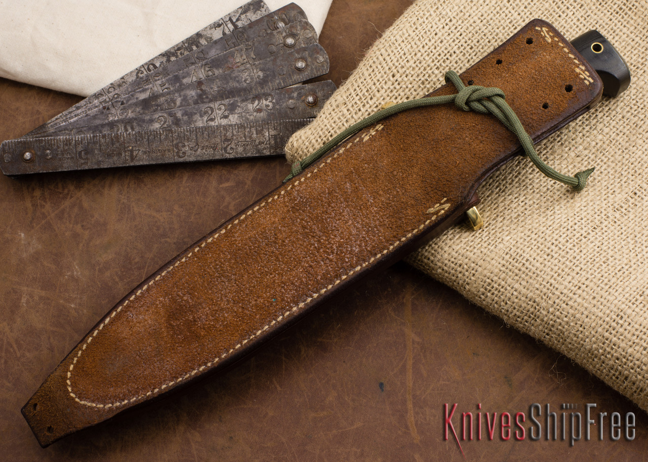 Randall Made Knives: Model 14 Attack - Black Micarta - Brass Hilt