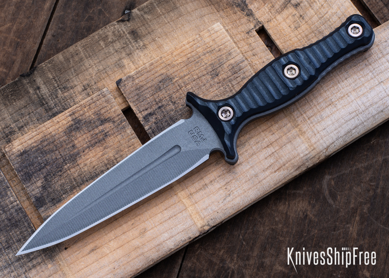RMJ Tactical: Raider Dagger - Black G-10 - CPM-3V - Tungsten Cerakote