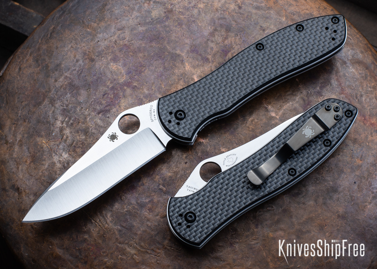 Spyderco: Bradley Folder 2 - Carbon Fiber Laminate - CPM-M4 - C134CFP2