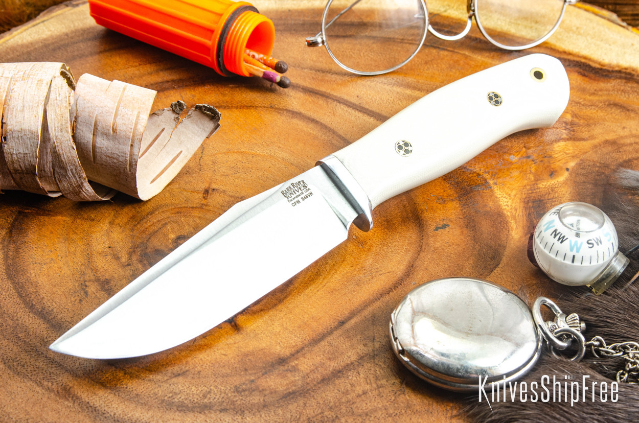 Bark River Knives: Matterhorn - CPM-S45VN - Ivory Micarta G-10 - Mosaic ...