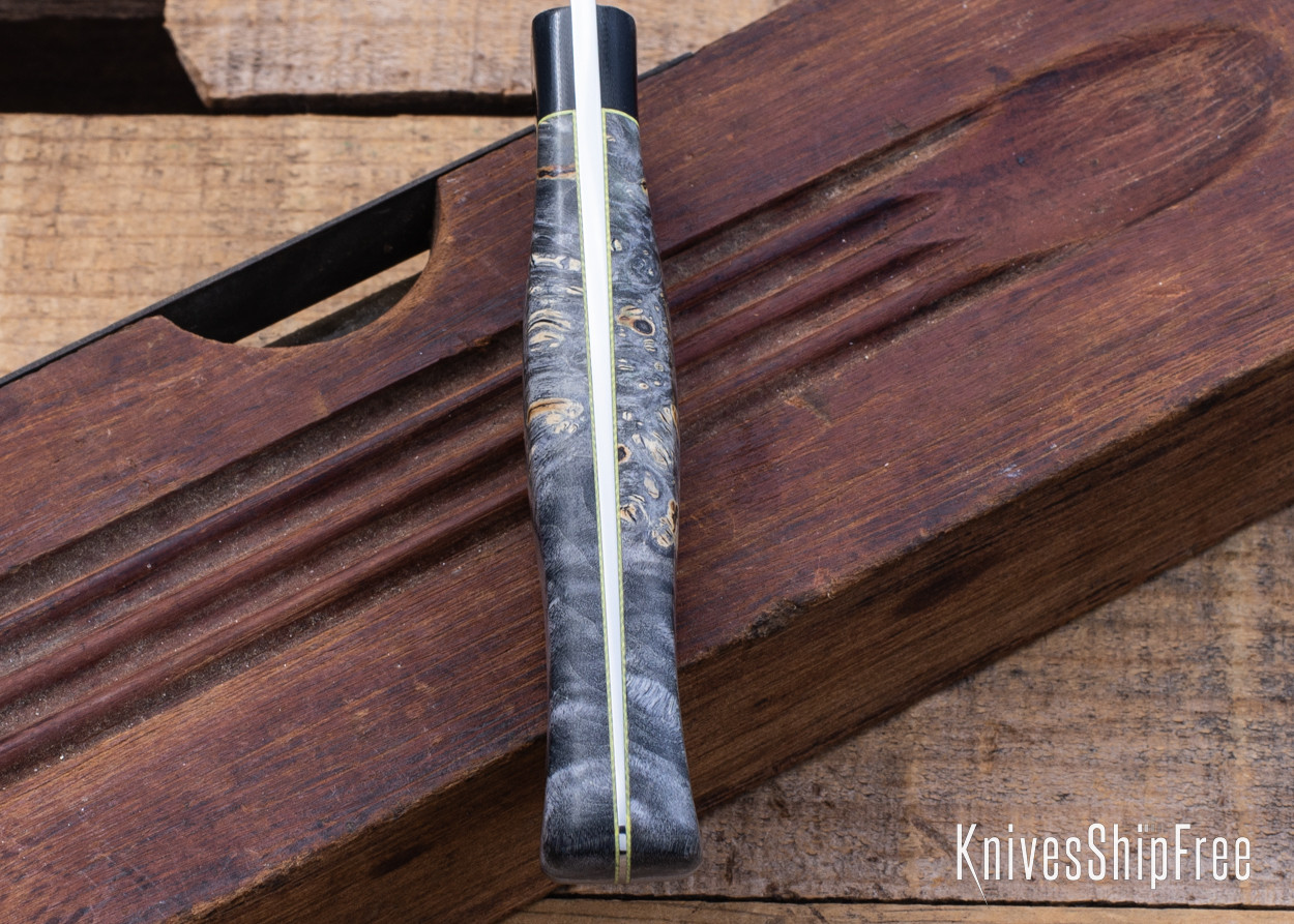 Alan Warren Custom Knives: #2484 Little Humpback - Box Elder - Yellow ...