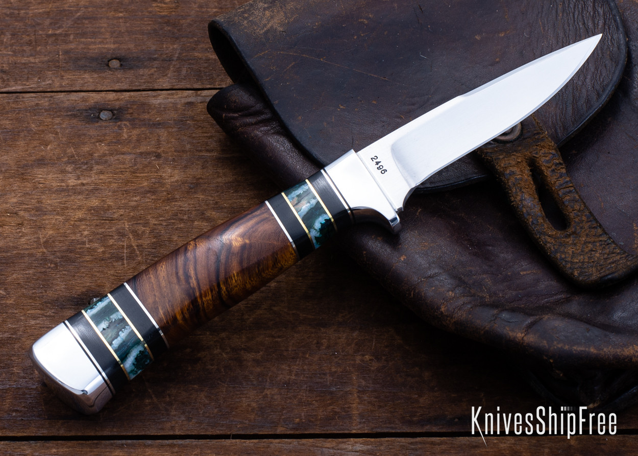 Alan Warren Custom Knives: #2496 Bird & Trout EDC - Ironwood - Mammoth ...