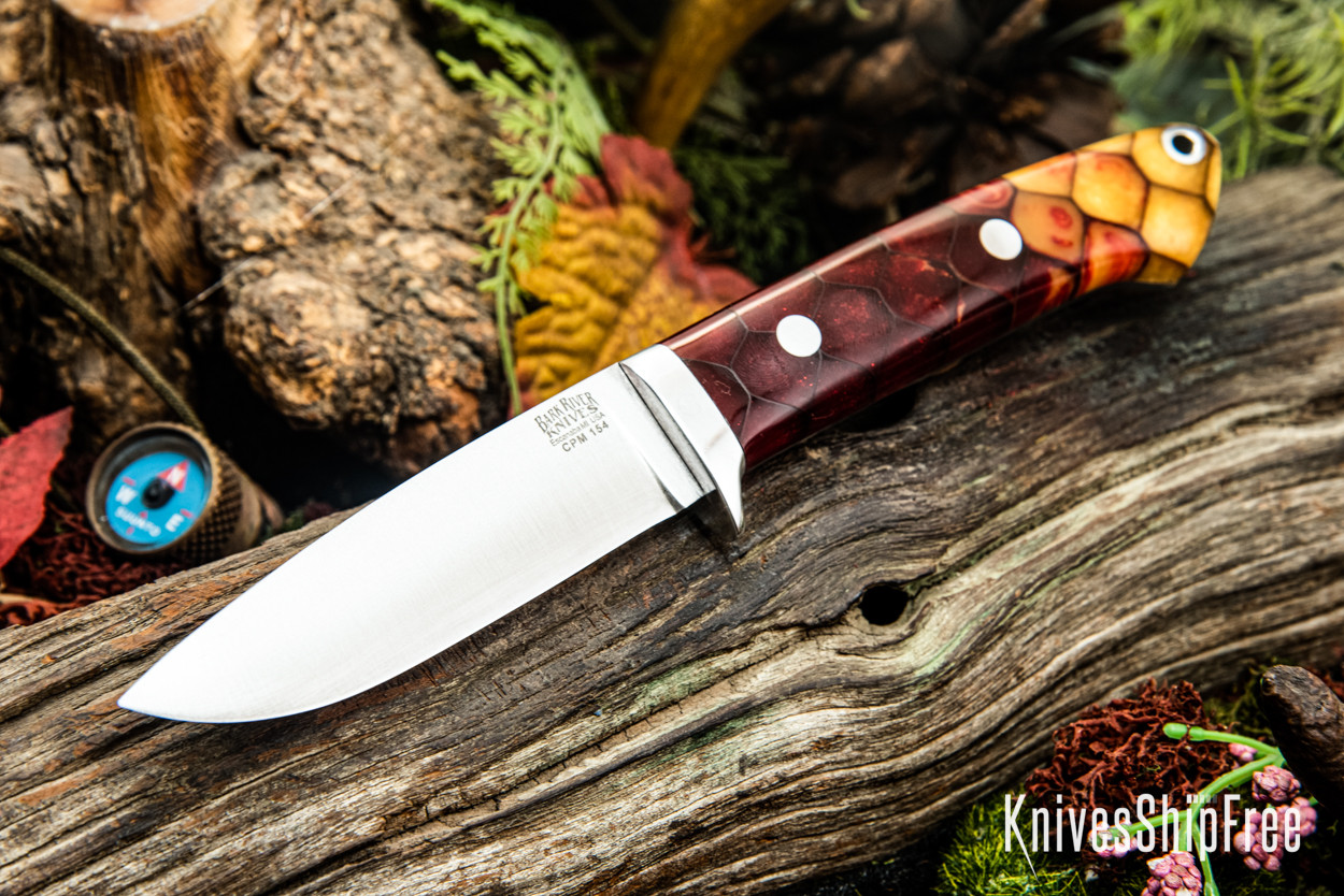 Bark River Knives: Bobcat Hunter - CPM 154 - Sunfire Dragon Scale