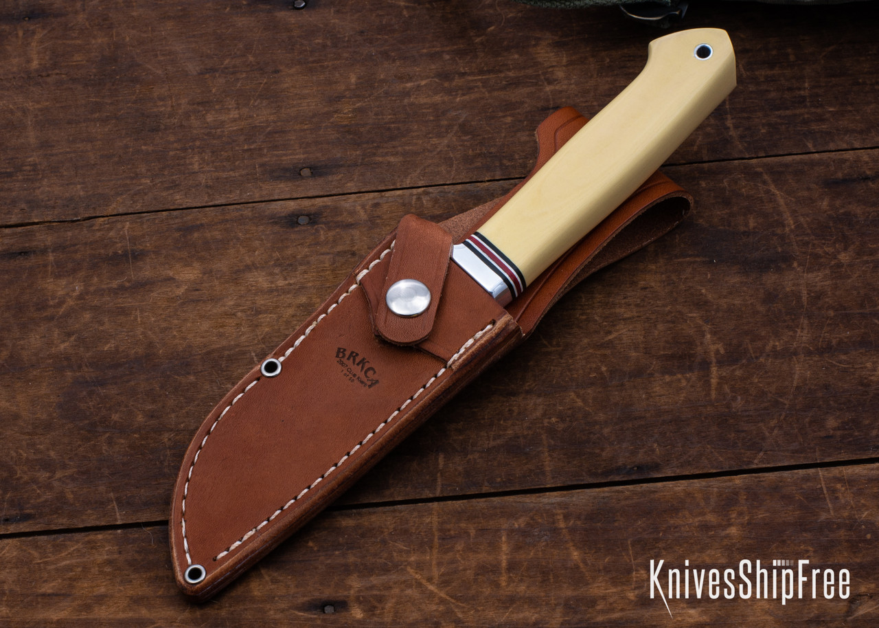 Bark River Knives: BRKCA 2007 Club Knife - Antique Ivory Micarta