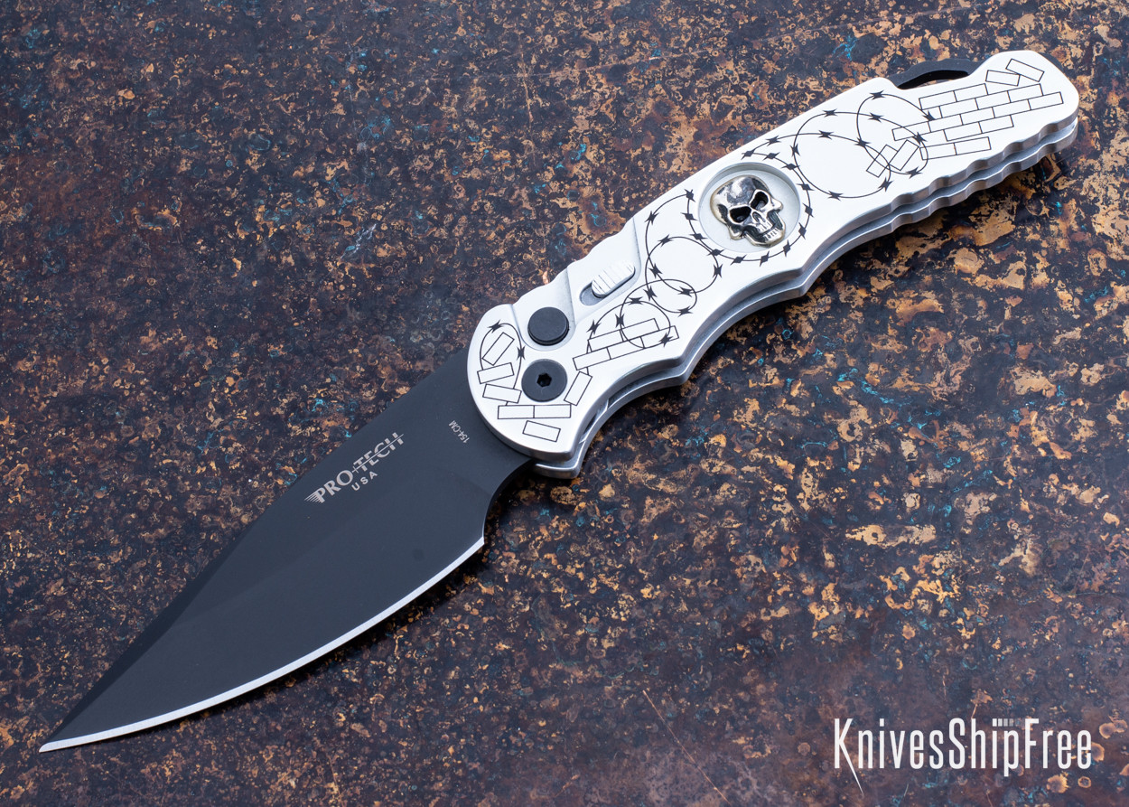Pro-Tech: TR-4 Limited Edition - Barbed Wire Anodized - Skull Inlay ...