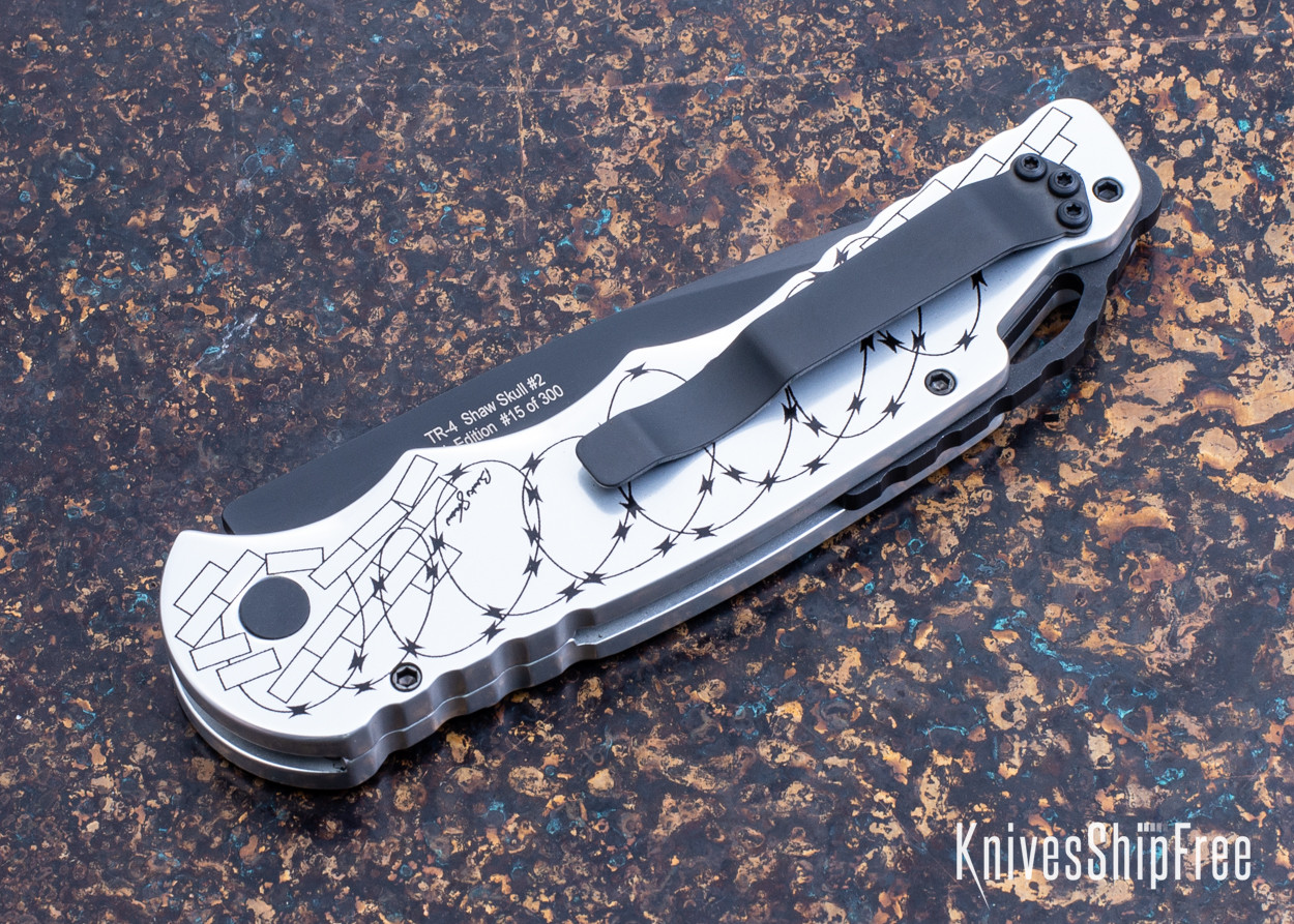 Pro-Tech: TR-4 Limited Edition - Barbed Wire Anodized - Skull Inlay ...