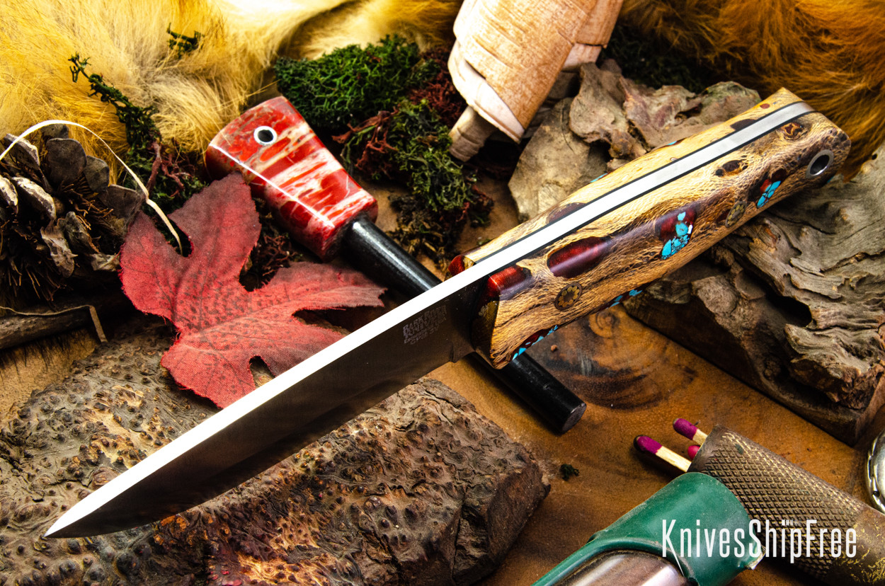 Bark River Knives: Bushcrafter II - CPM 3V - Red Cholla Cactus with ...