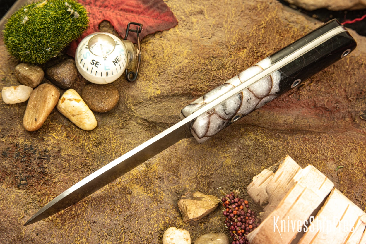Bark River Knives: Mini Kephart - CPM 3V - Nebula Dragon Scale - Gray ...