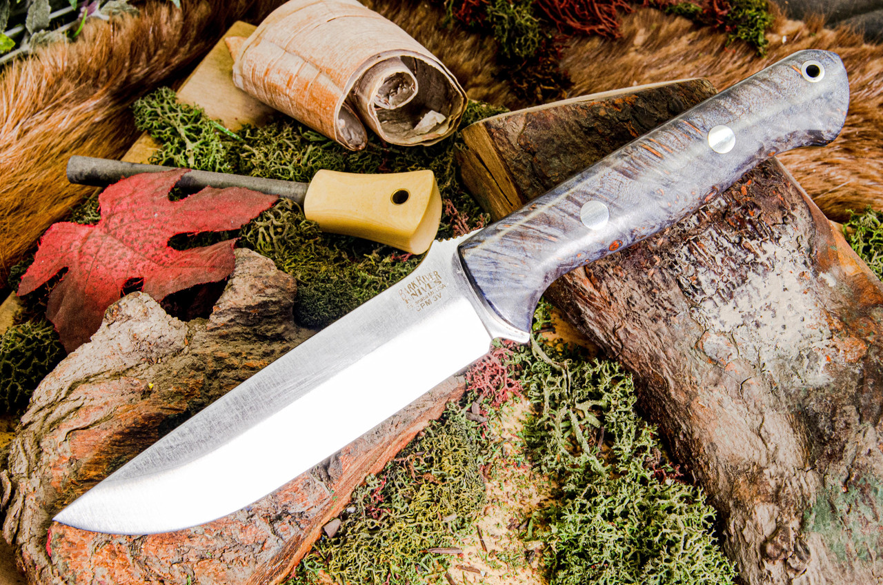 Bark River Knives: Bravo 1.25 LT - CPM 3V - Ocean Maple Burl