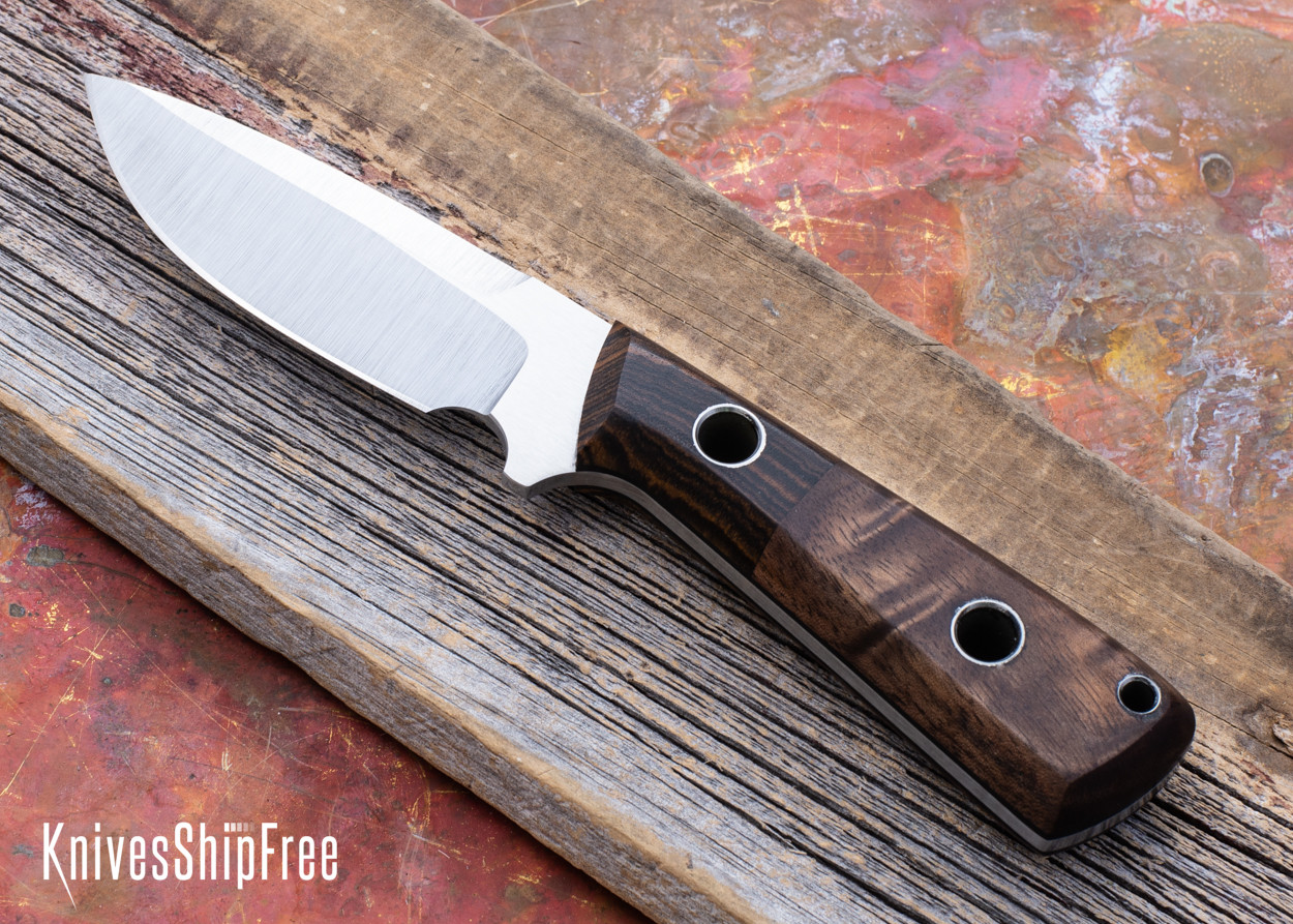 Bradshaw Blades: EDC Drop Point - Curly Maple & Bocote - S35VN