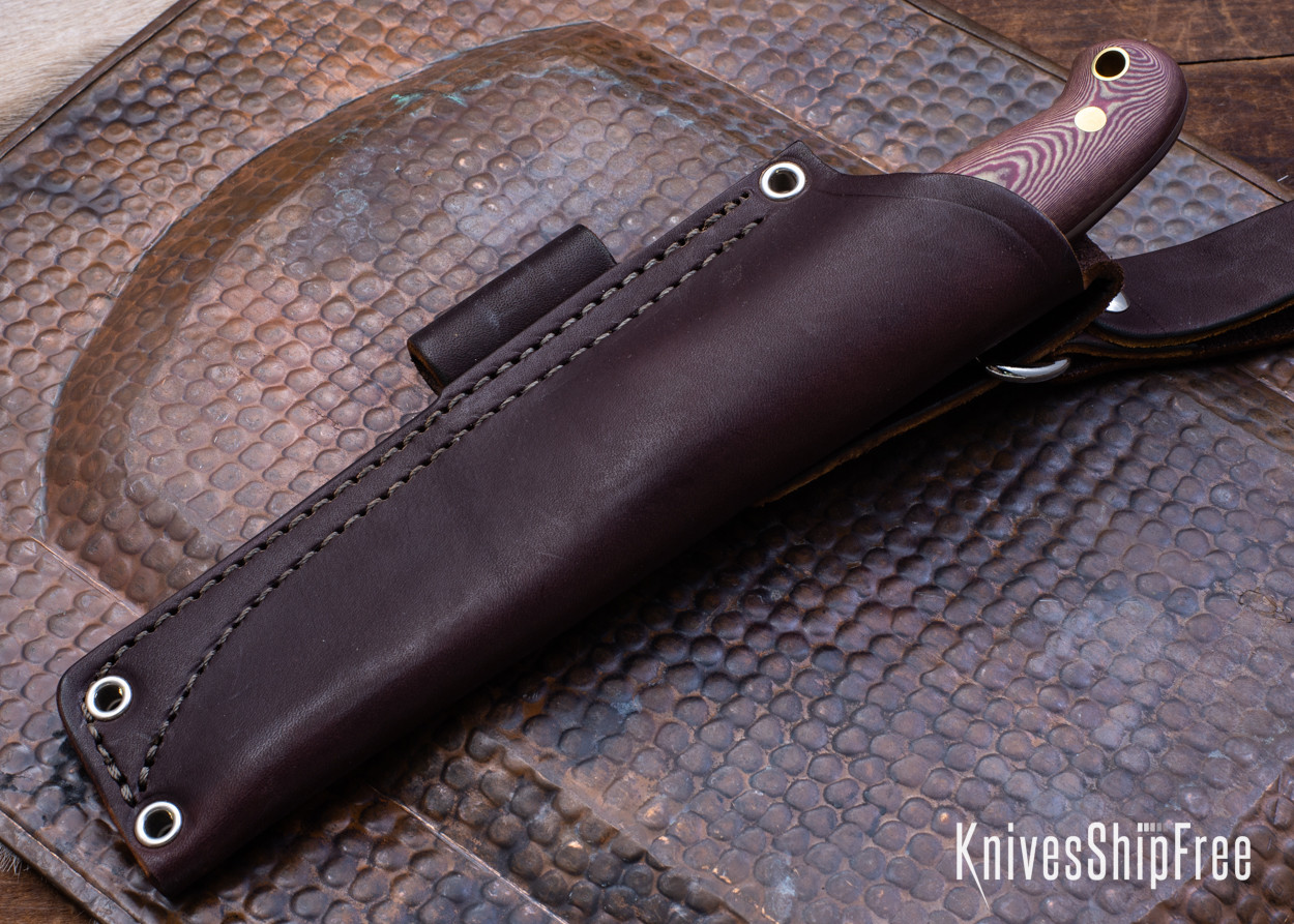 L.T. Wright Knives: GNS - Redstone/Maple Valley Micarta - Matte ...