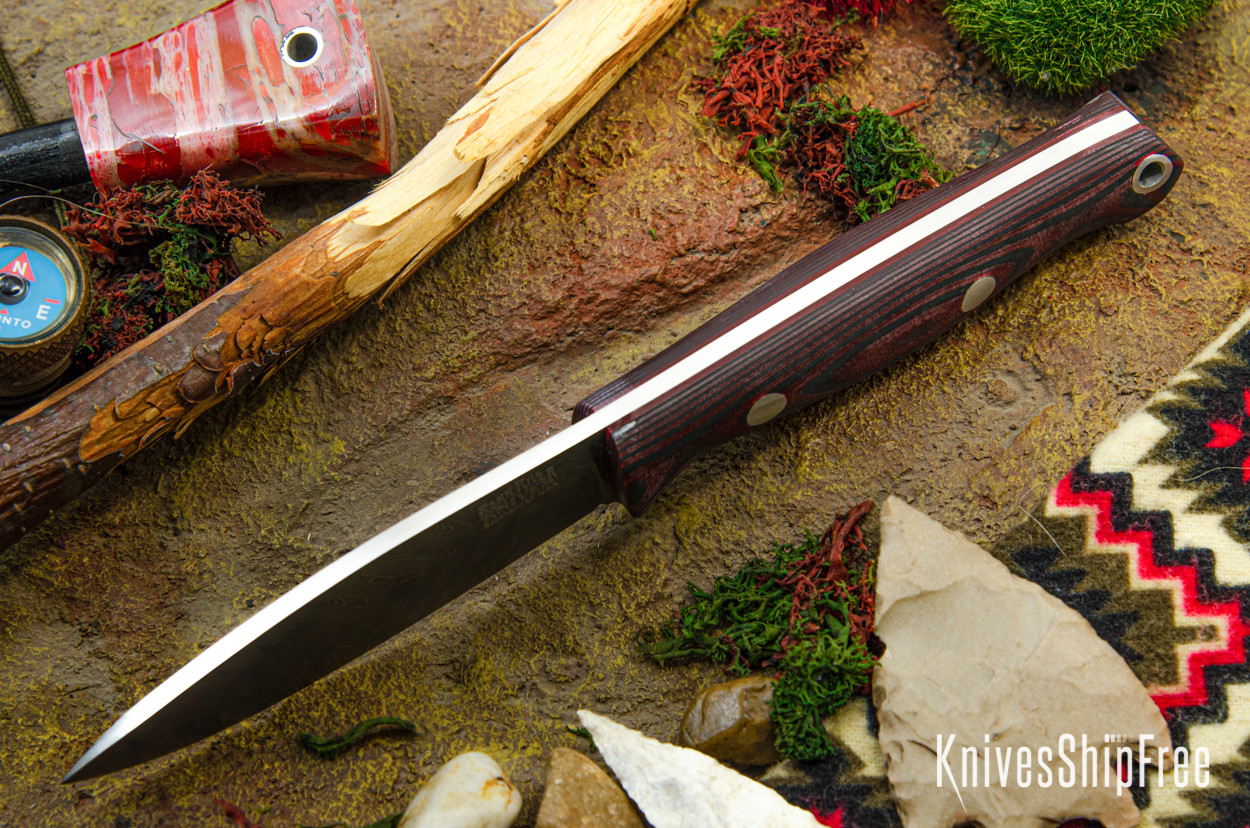 Bark River Knives: UP EDC - Red & Black Suretouch - Matte - Red Liners ...