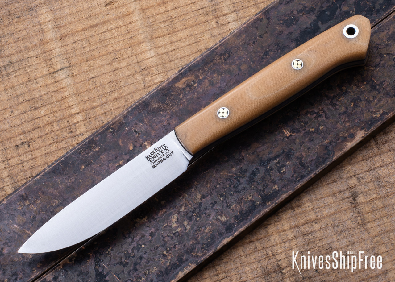 Bark River Knives: Little Creek II - CPM MagnaCut - Antique Bone Linen ...