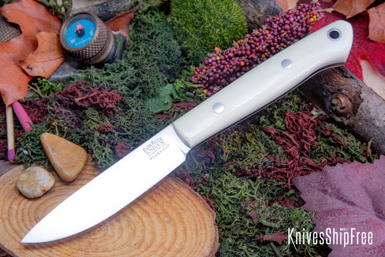 Bark River Knives: Little Creek II - CPM MagnaCut - Ivory Micarta G-10