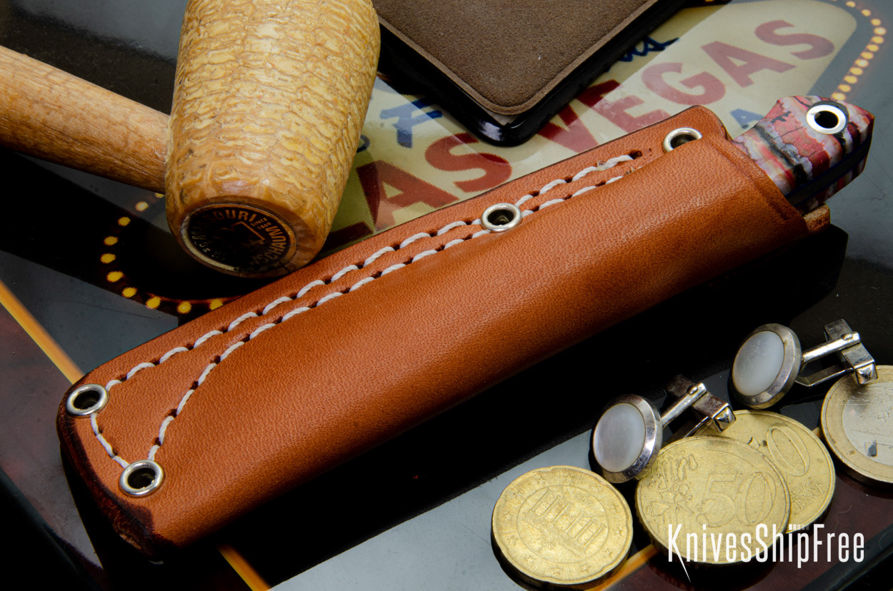 Bark River Knives: Micro Canadian - CPM 3V - Desert Ironwood - Black Liners