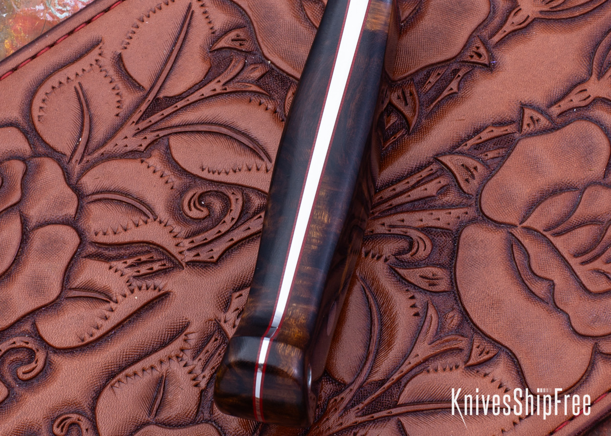 Alan Warren Custom Knives: #2537 Drop Point Hunter - Ironwood Burl ...