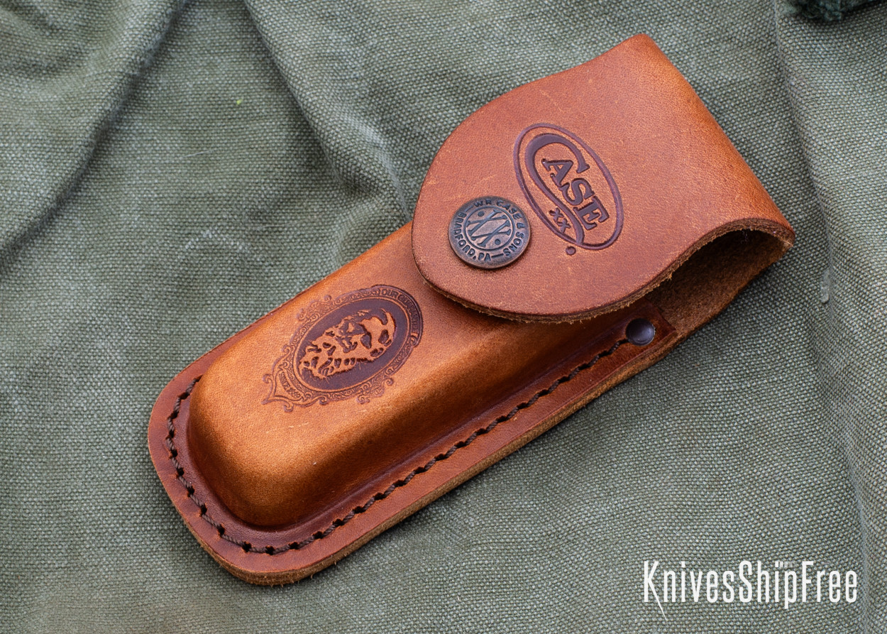 Case Knives: Mako - Staminawood - Leather Sheath - 00169