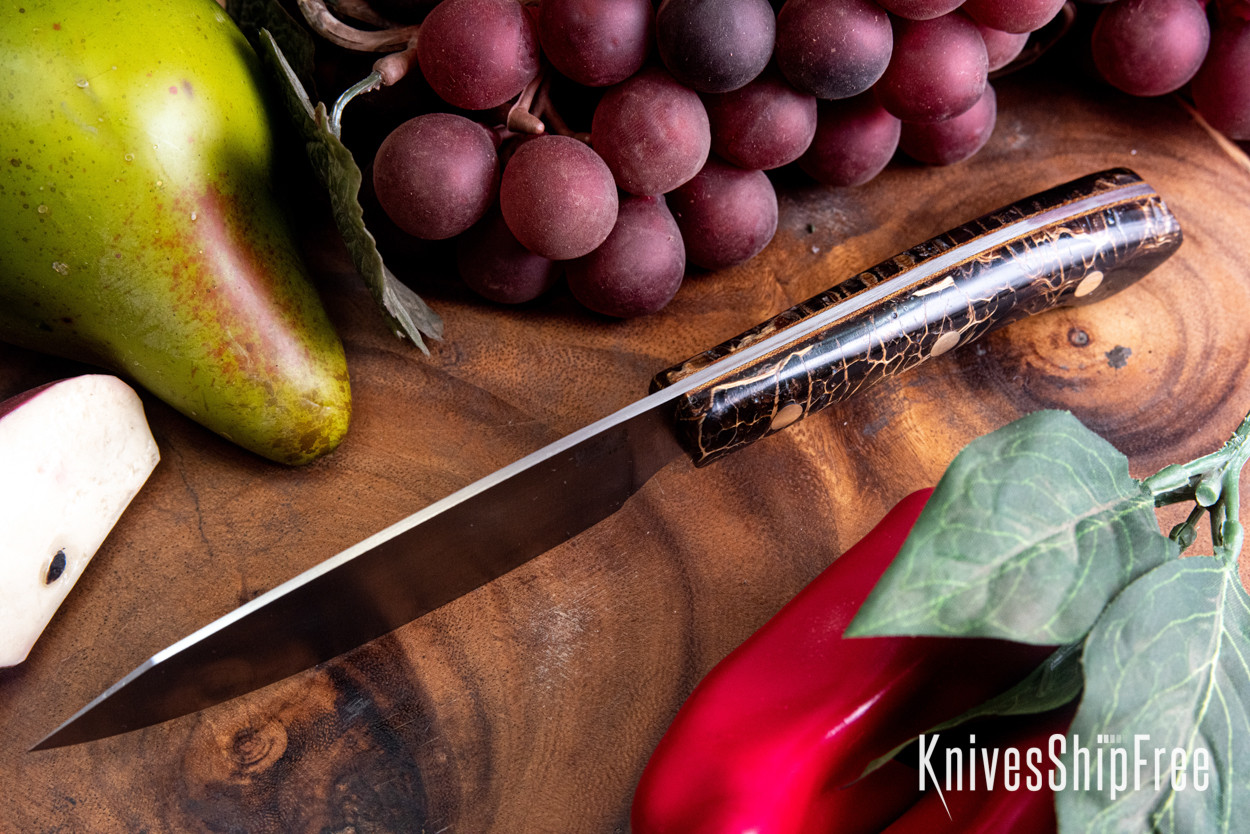Bark River Knives: Petty Z - CPM-154 - Prickly Pear - Natural Liners ...
