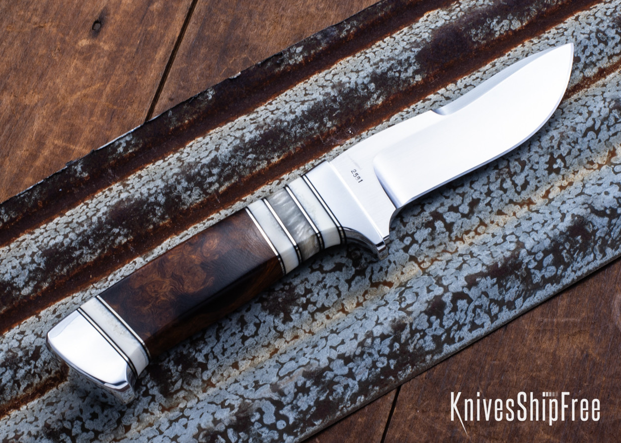 Alan Warren Custom Knives: #2581 Humpback Hunter - Ironwood Burl ...