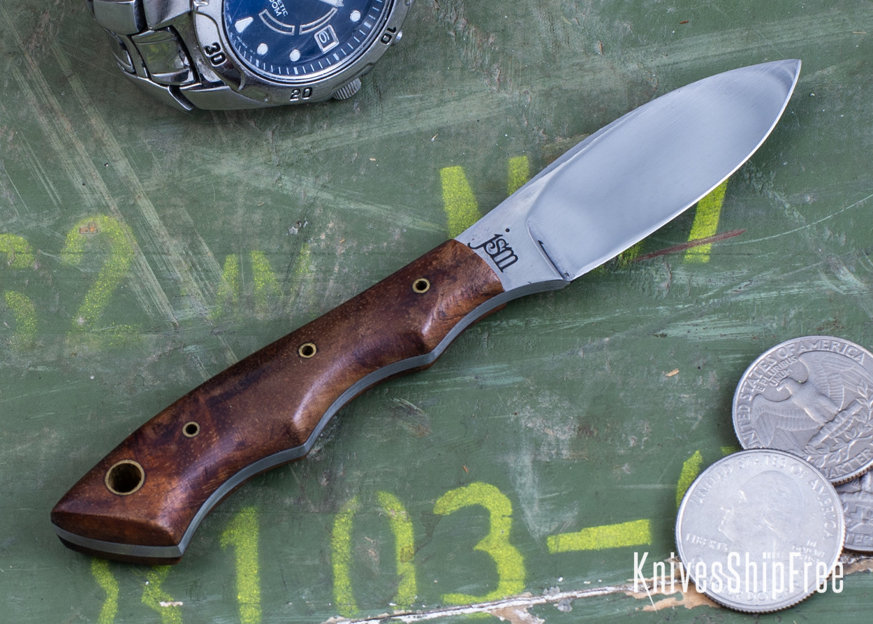 Jeff Murison Knives - EDC - Candian - Walnut - 1084 Carbon - Custom Sheath