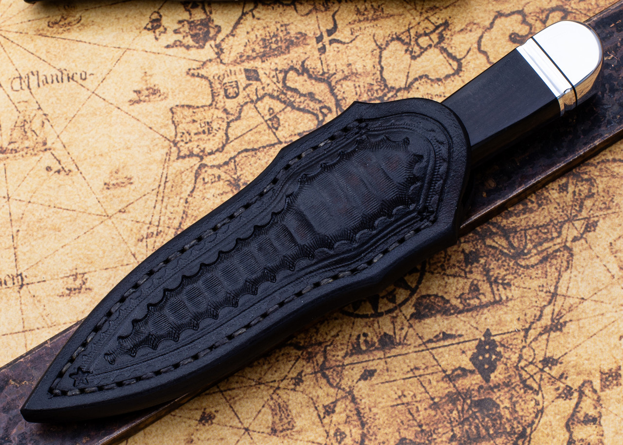 Alan Warren Custom Knives: Mini Boot Dagger - African Blackwood ...