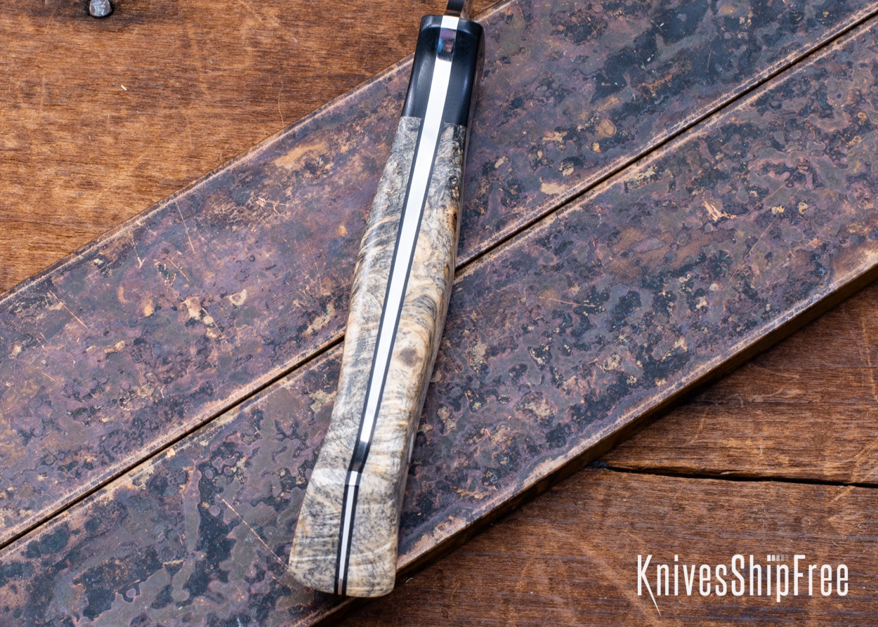 Alan Warren Custom Knives: #2639 Bird & Trout - California Buckeye Burl ...