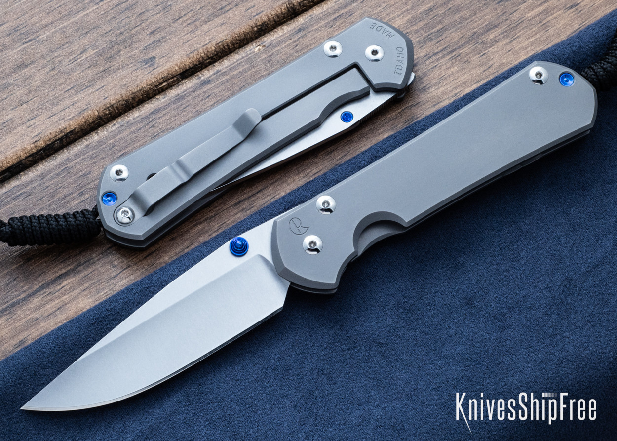 Chris Reeve Knives: Large Sebenza 31 - Glass Blasted Titanium