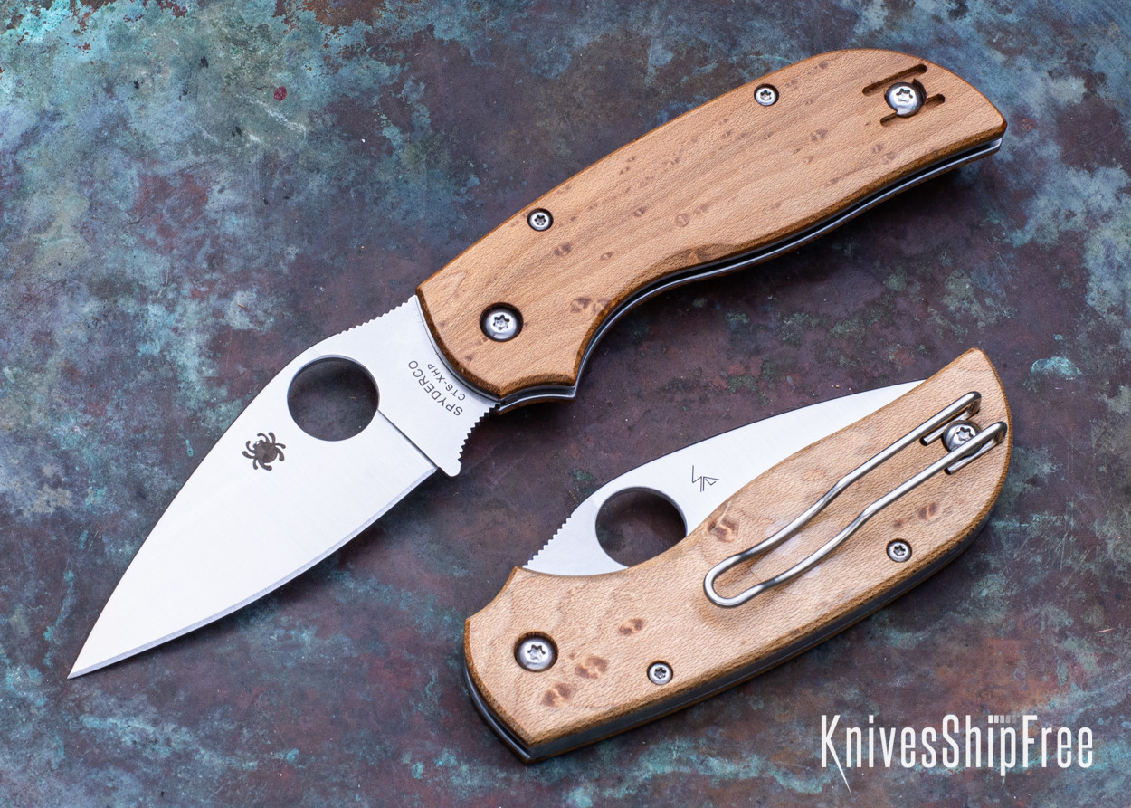 Spyderco: Chaparral Slipjoint - Birdseye Maple - CTS-XHP - C152NLWDP