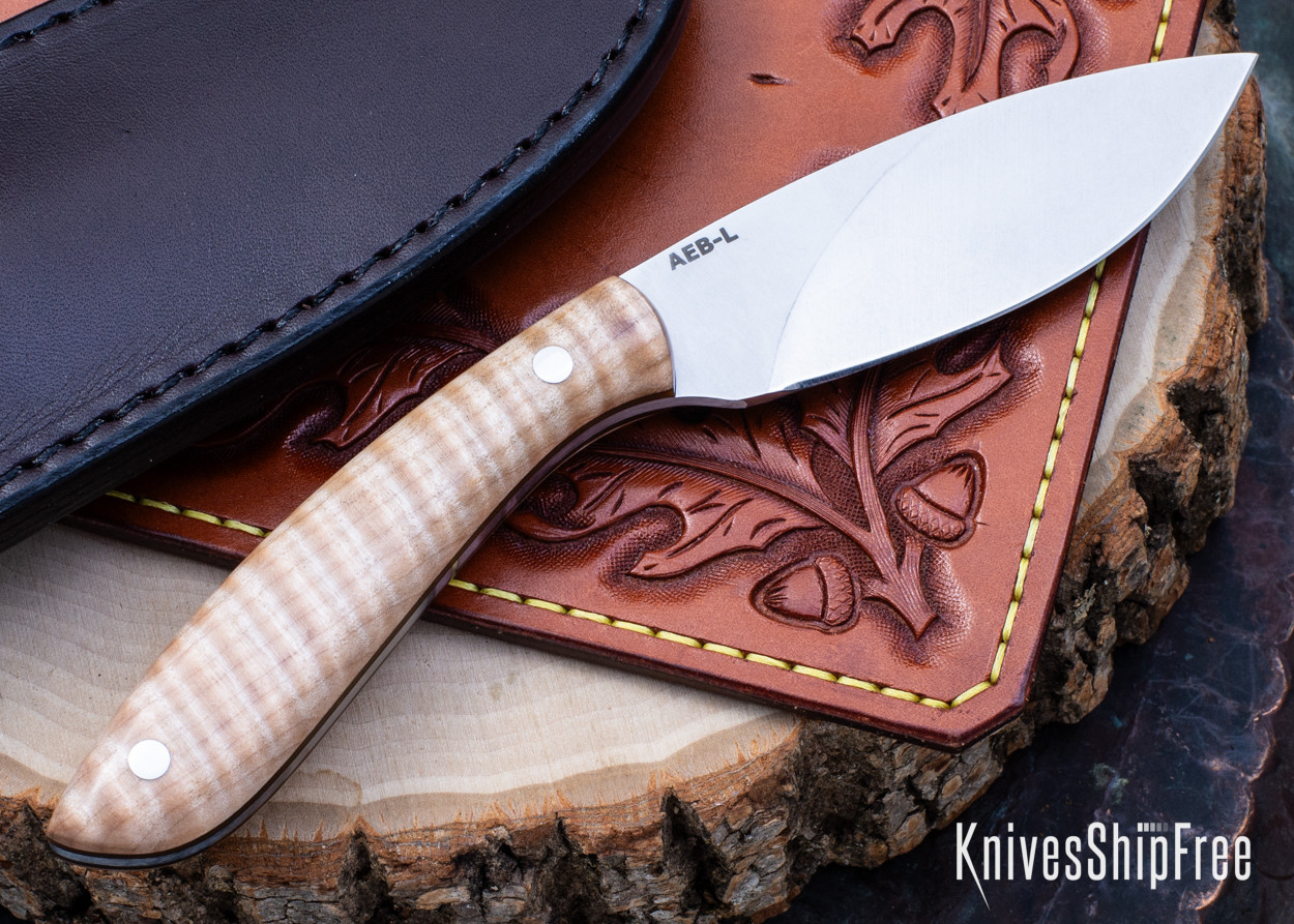 J. Hoffman Knives: #2497 Oney - Curly Maple - Vintage Paper Micarta ...