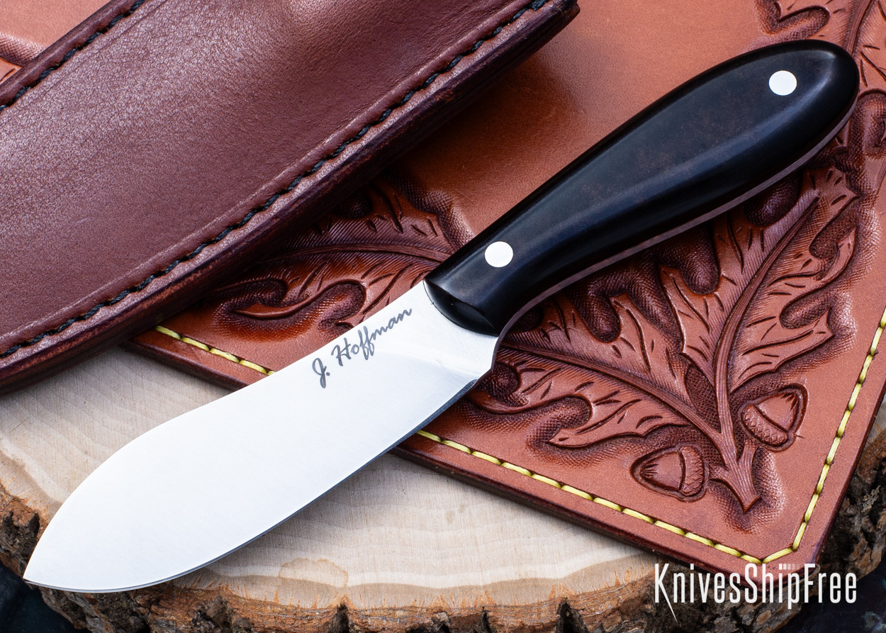 J. Hoffman Knives: #2491 Donegal 85 - Vintage Mocha Paper Micarta - AEB-L