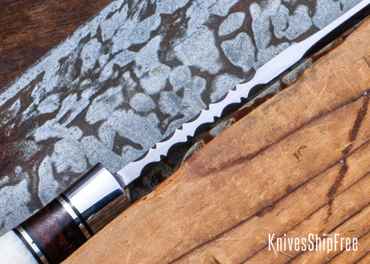 Alan Warren Custom Knives: #2627 Bird & Trout EDC - Sambar Stag ...