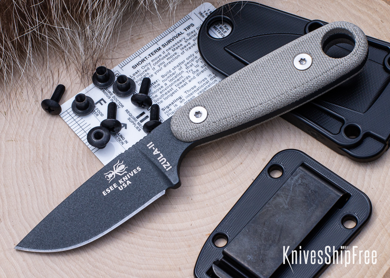 ESEE Knives: Izula II - Neck Knife - Tactical Gray