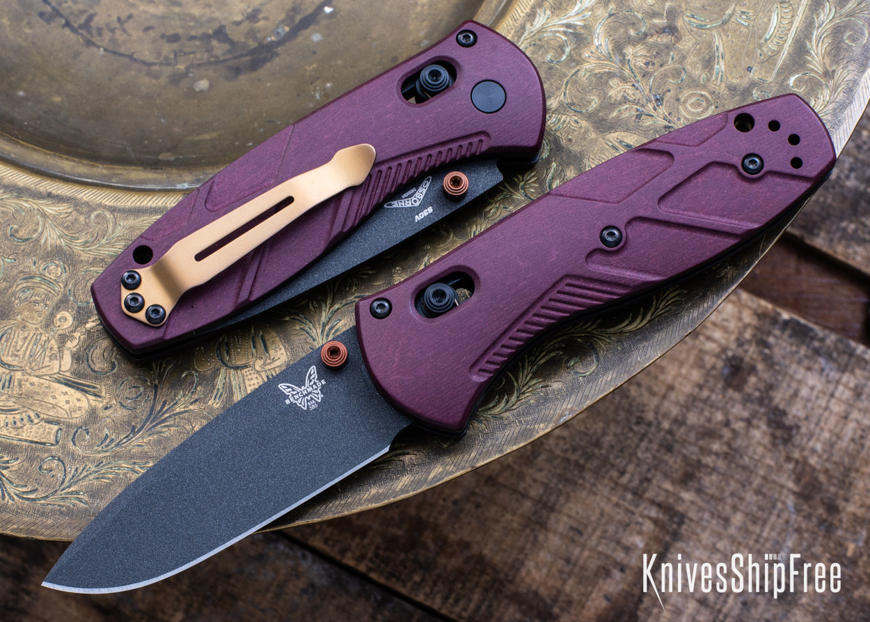Benchmade Knives: 585BK-04 Mini Barrage - AXIS Assist - Redstone ...