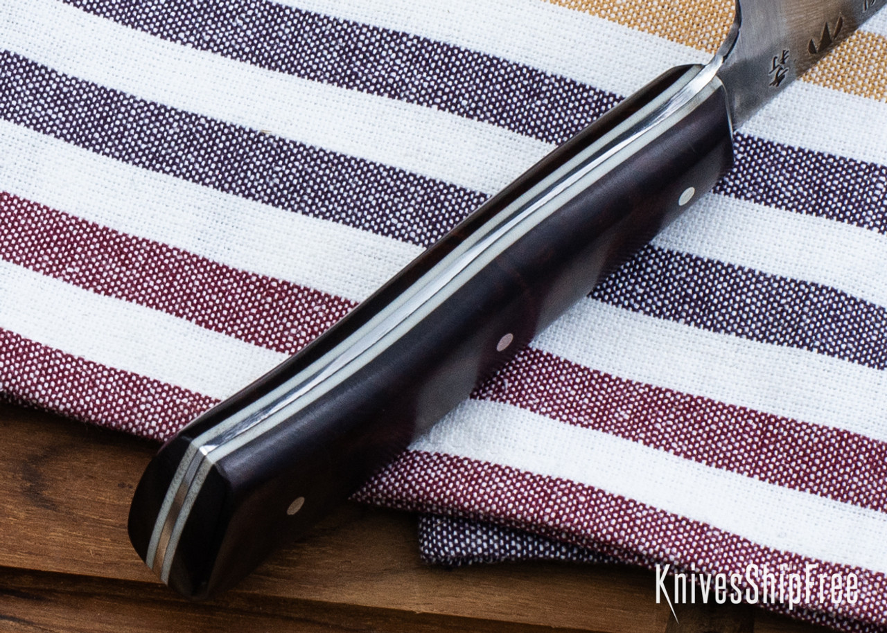 Muteki: 5.8" Wabocho - Arizona Desert Ironwood - White G-10 Liners - Hitachi White #1 Steel - #6055