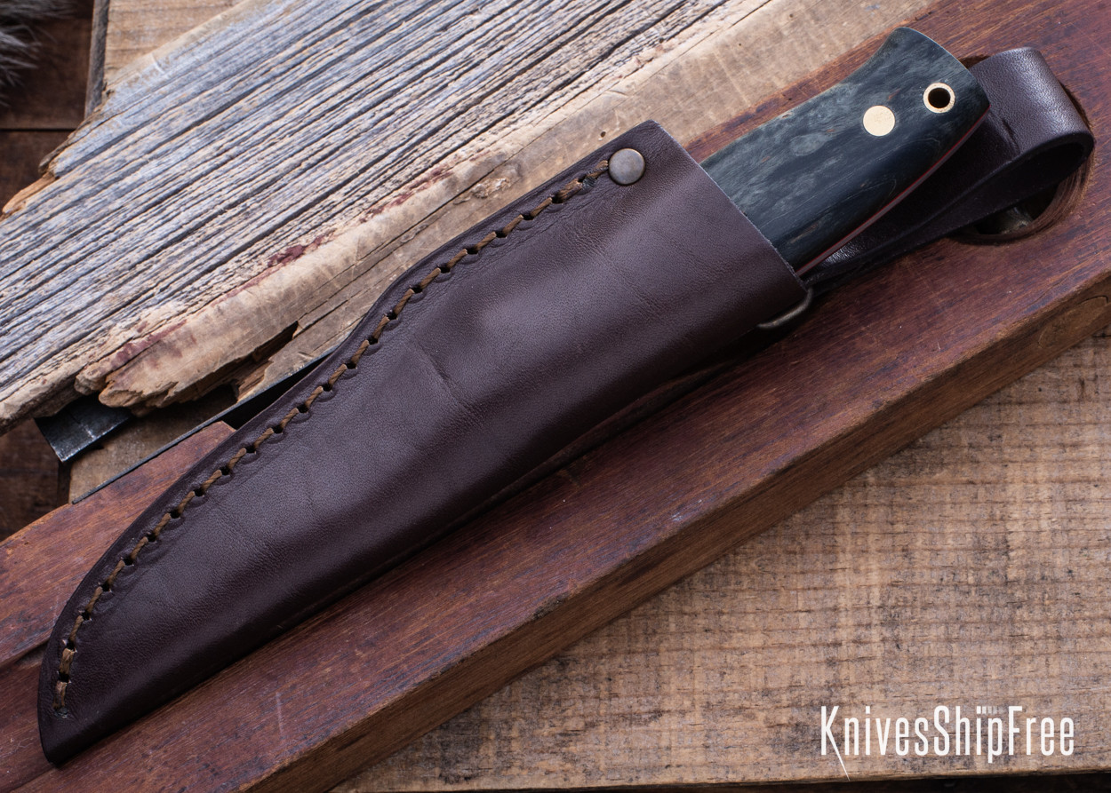 Brisa Knives: Trooper 95 - Black Curly Birch - Red Liners - 12C27 ...