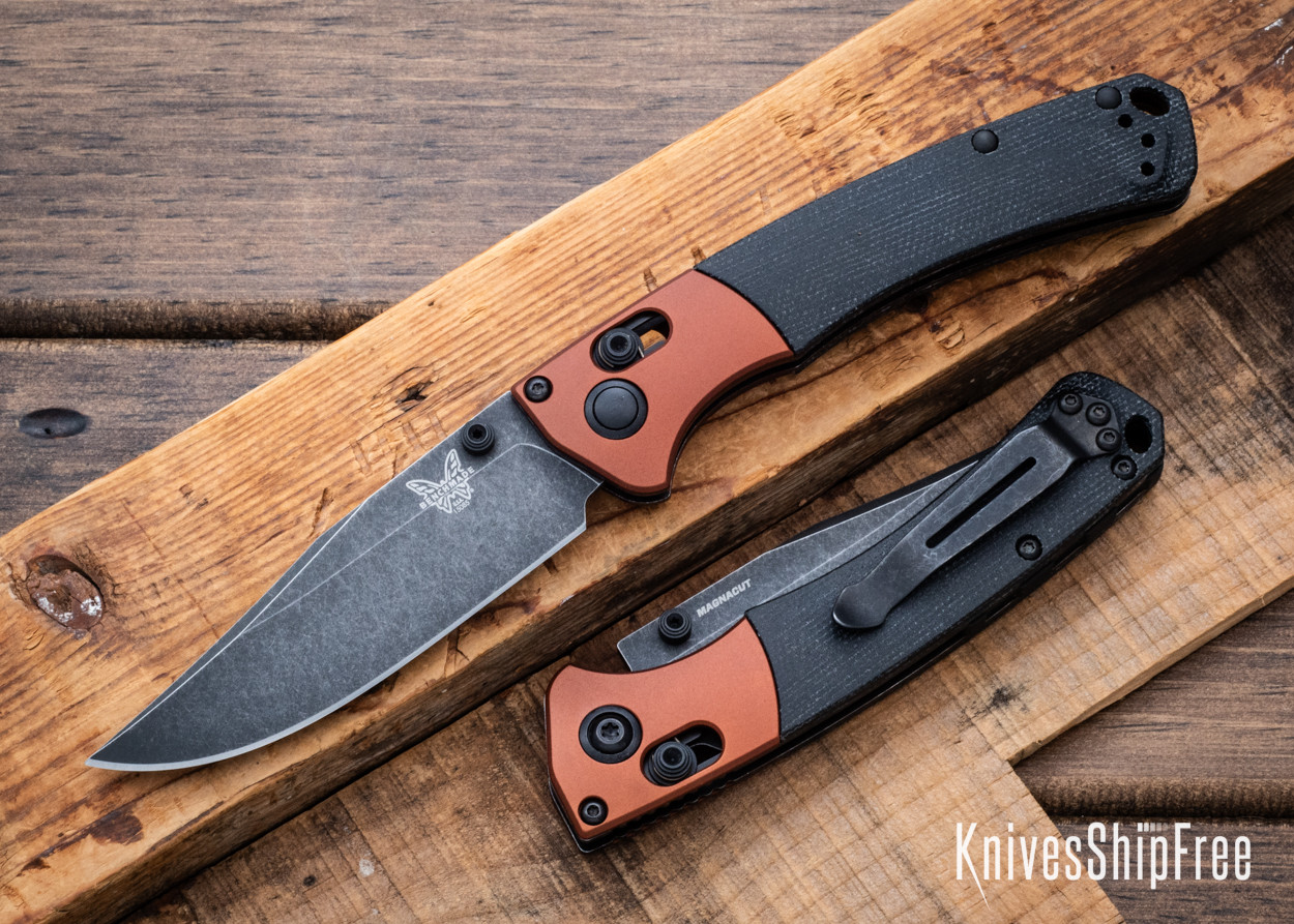 Benchmade Knives: 15085BK-04 Mini Crooked River - Black Canvas Micarta ...