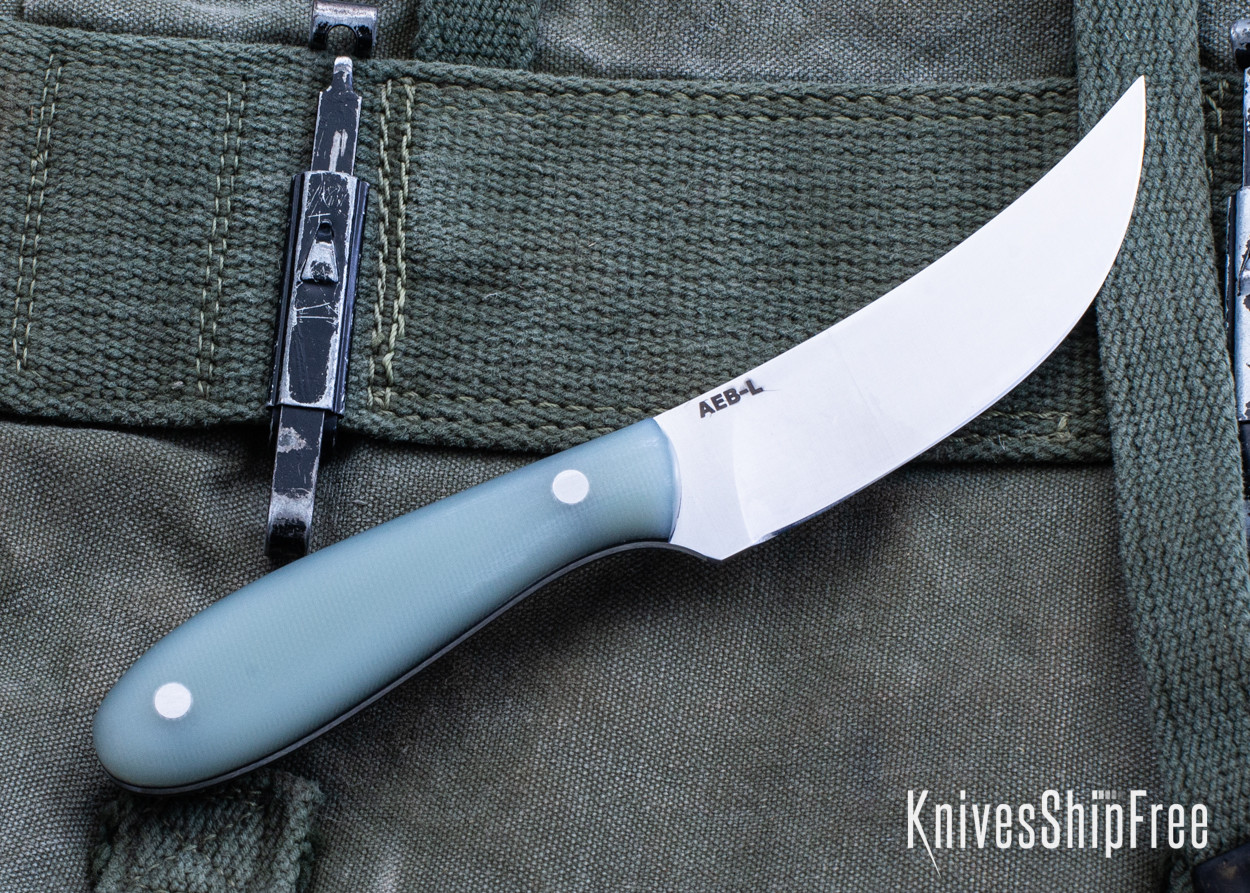 J. Hoffman Knives: #2592 Tenbruchs 85 - Jade G10 - Black G10 Liners - AEB-L