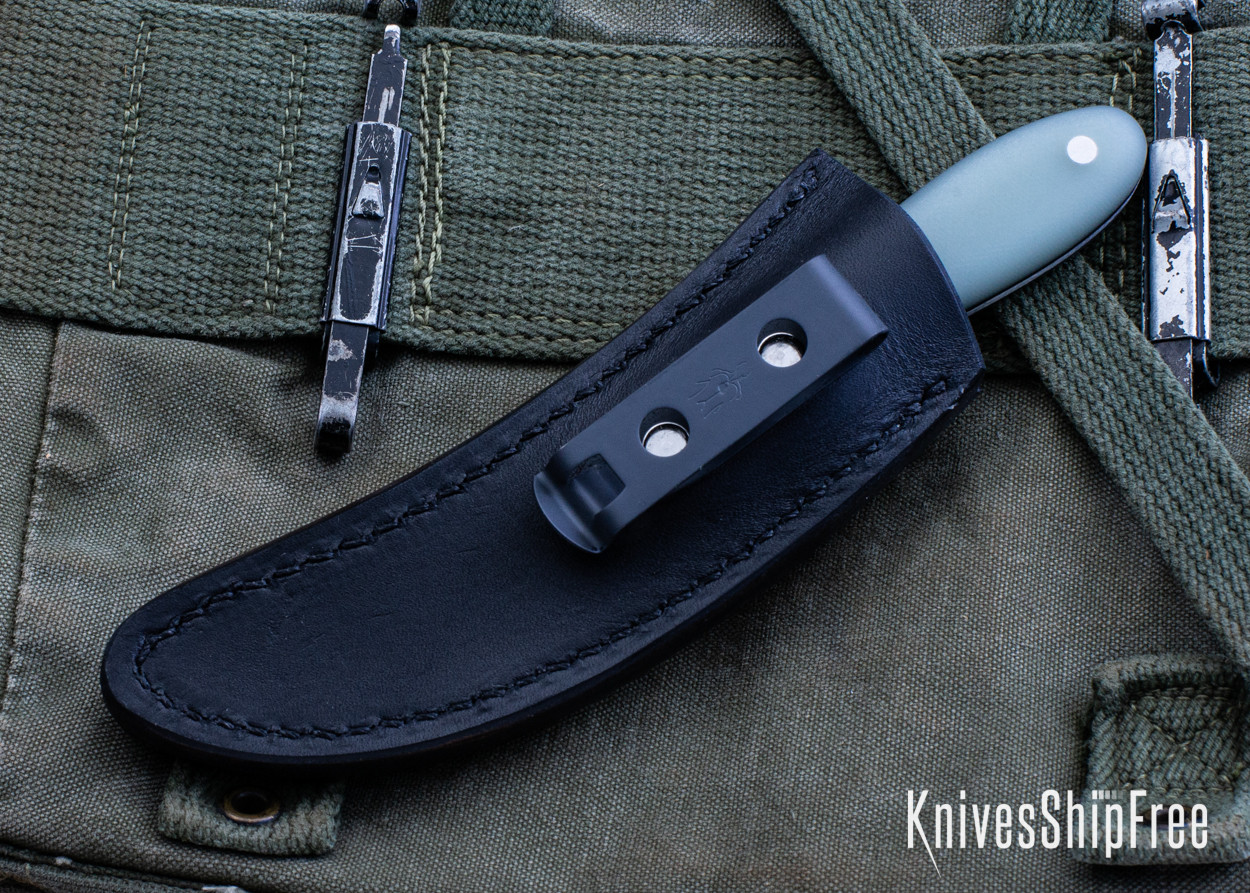 J. Hoffman Knives: #2592 Tenbruchs 85 - Jade G10 - Black G10 Liners - AEB-L