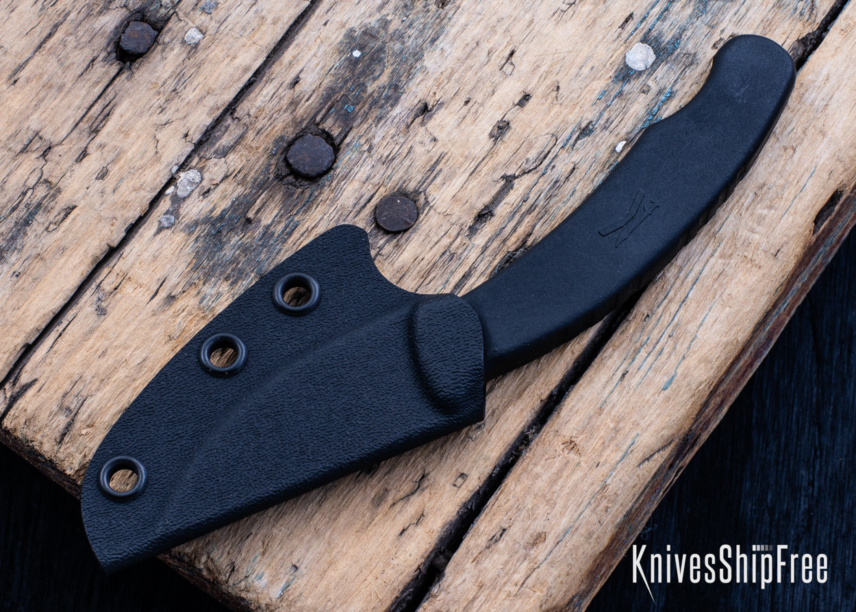 Ed's Manifesto & Kopis Designs: L-Via Field Knife - Black - Acid Stonewash