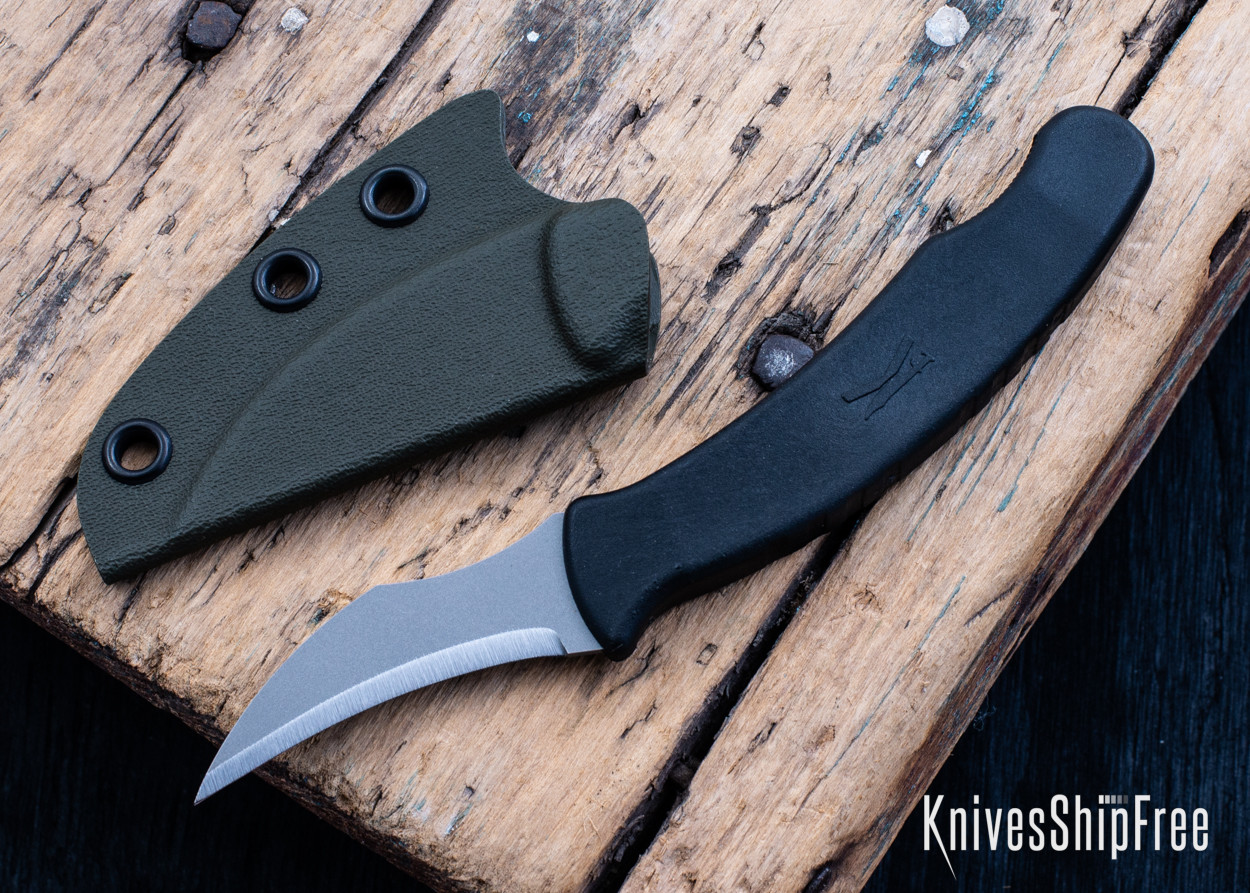 Ed's Manifesto & Kopis Designs: L-Via Field Knife - Black - Ramped ...